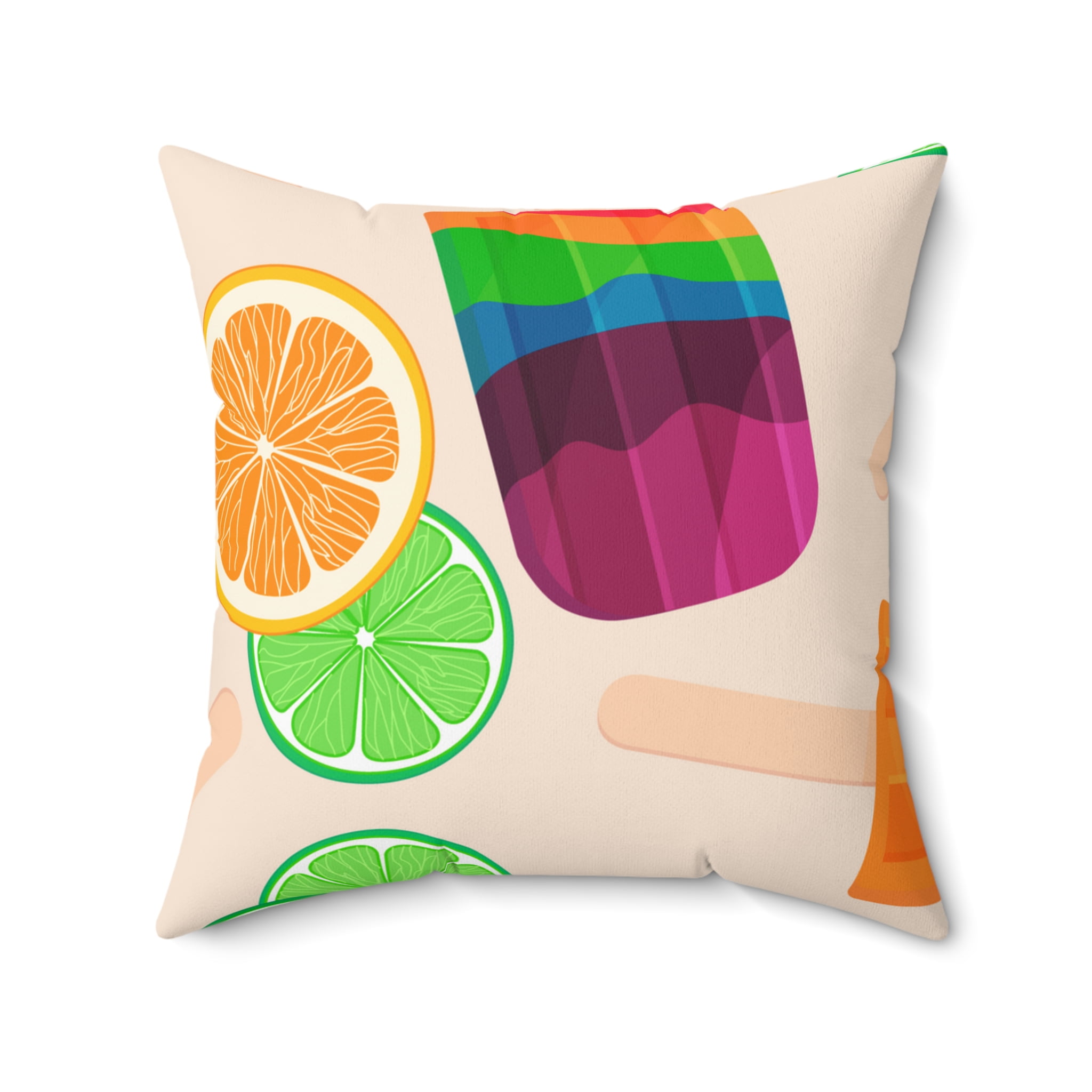 Frozen Rainbow Popsicle Treats Square Pillow - Walmart.com