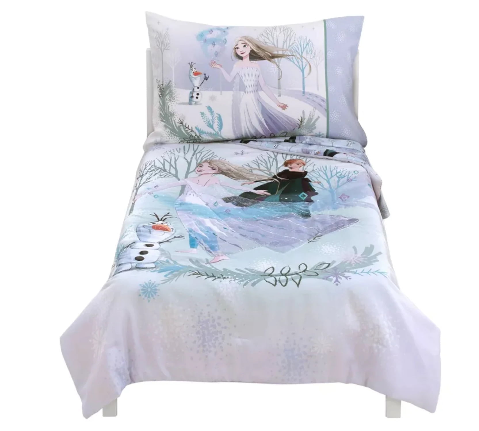 Disney's Frozen Elsa 4-Piece Toddler/Crib Size Bedding Comforter Set ...
