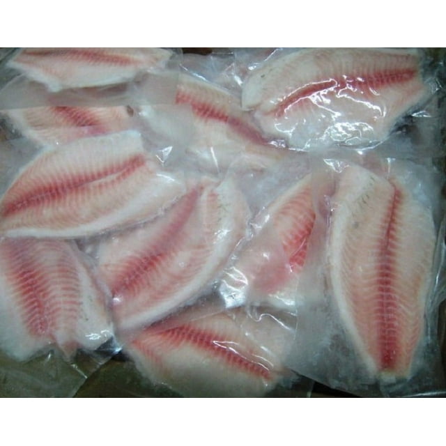 Frozen Tilapia Fish Fillet, Protein-Rich, Omega-3, 10 Pound Pack ...