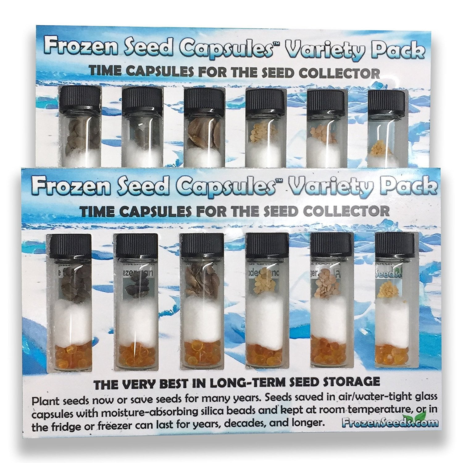 Frozen Seed Capsules 12 Variety Pack NSD3 - 12 Garden Seed Varieties in ...