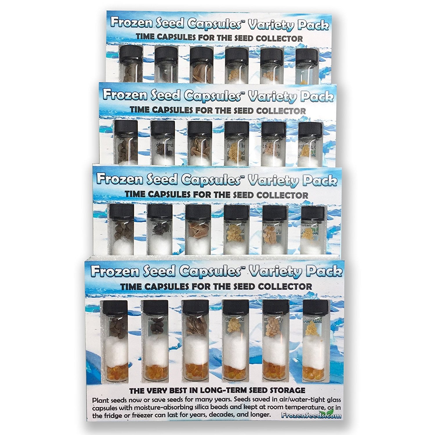 Frozen Seed Capsules 24 Variety Pack NSD3 - 24 Fruit & Vegetable Garden ...