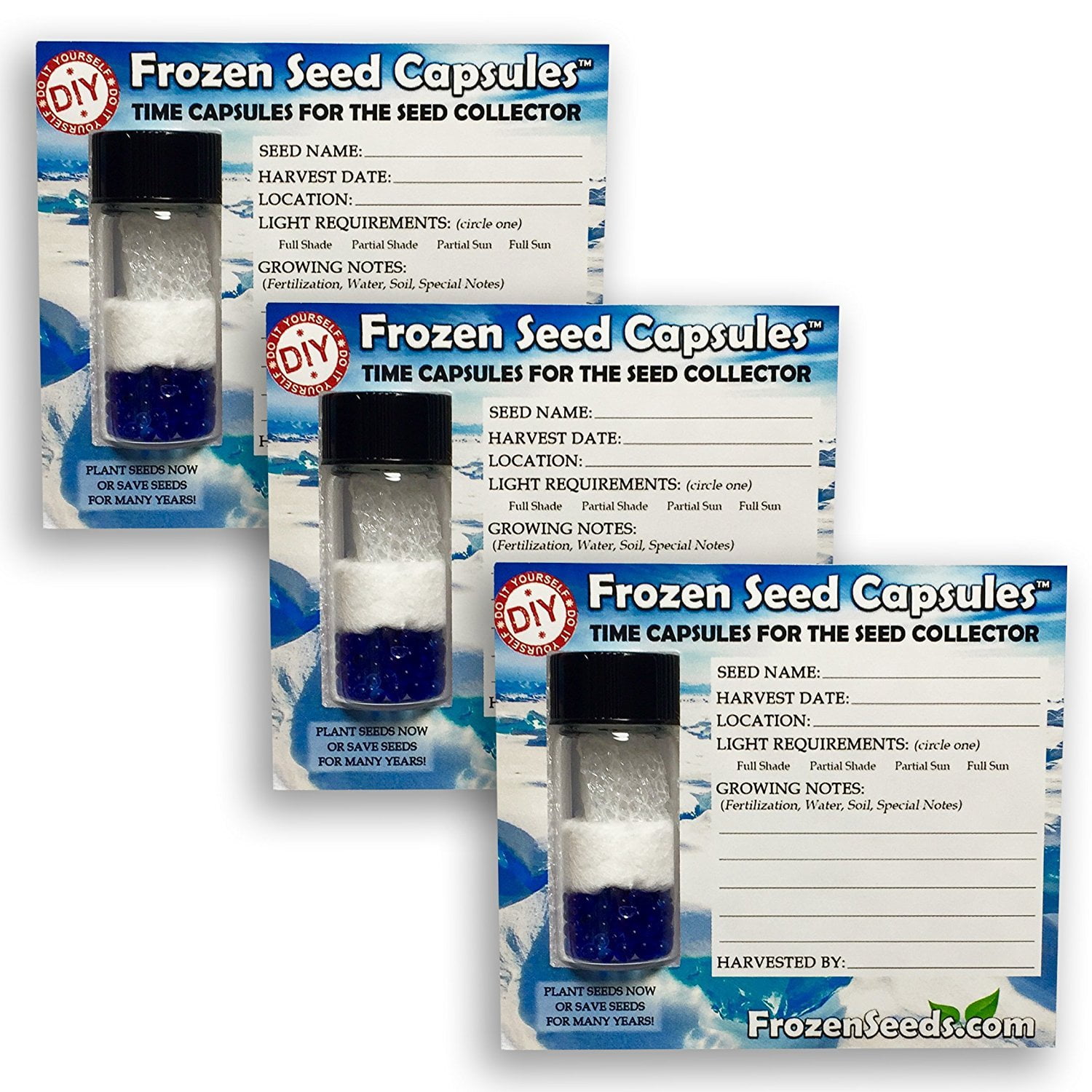 Frozen Seed Capsules CORNET 'Do-It-Yourself' DIY Medium Seed Storage ...