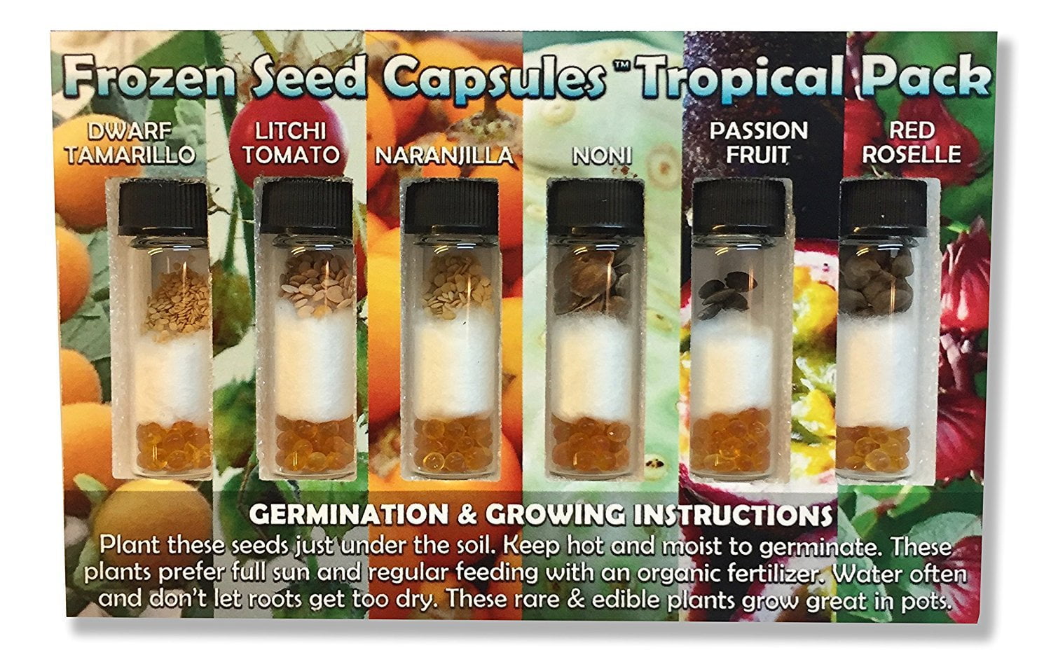 Frozen Seed CapsulesEGSC - Tropical Pack - 6 Rare Tropical Varieties in ...