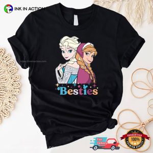 Frozen Sisters Besties Elsa And Anna Princess Disney Shirt - Walmart.com
