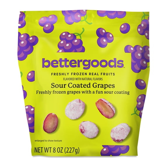 bettergoods Sour Coated Frozen Grapes, 8 oz - Walmart.com