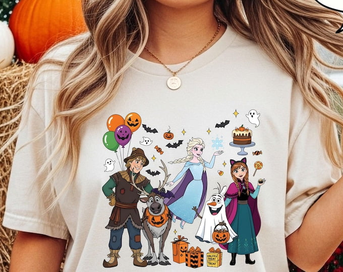 Frozen T-Shirt, Elsa Shirt, Anna Shirt, Princess Tee, Olaf Ghost Shirt ...