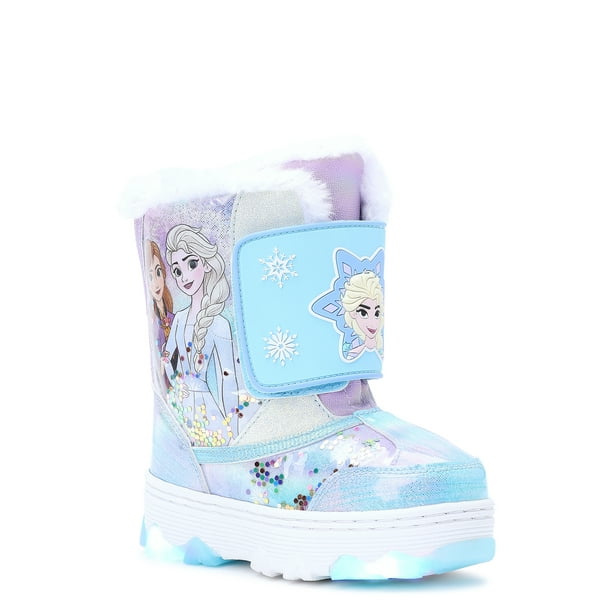 Frozen Toddler Girl Elsa and Anna Winter Boots - Walmart.com