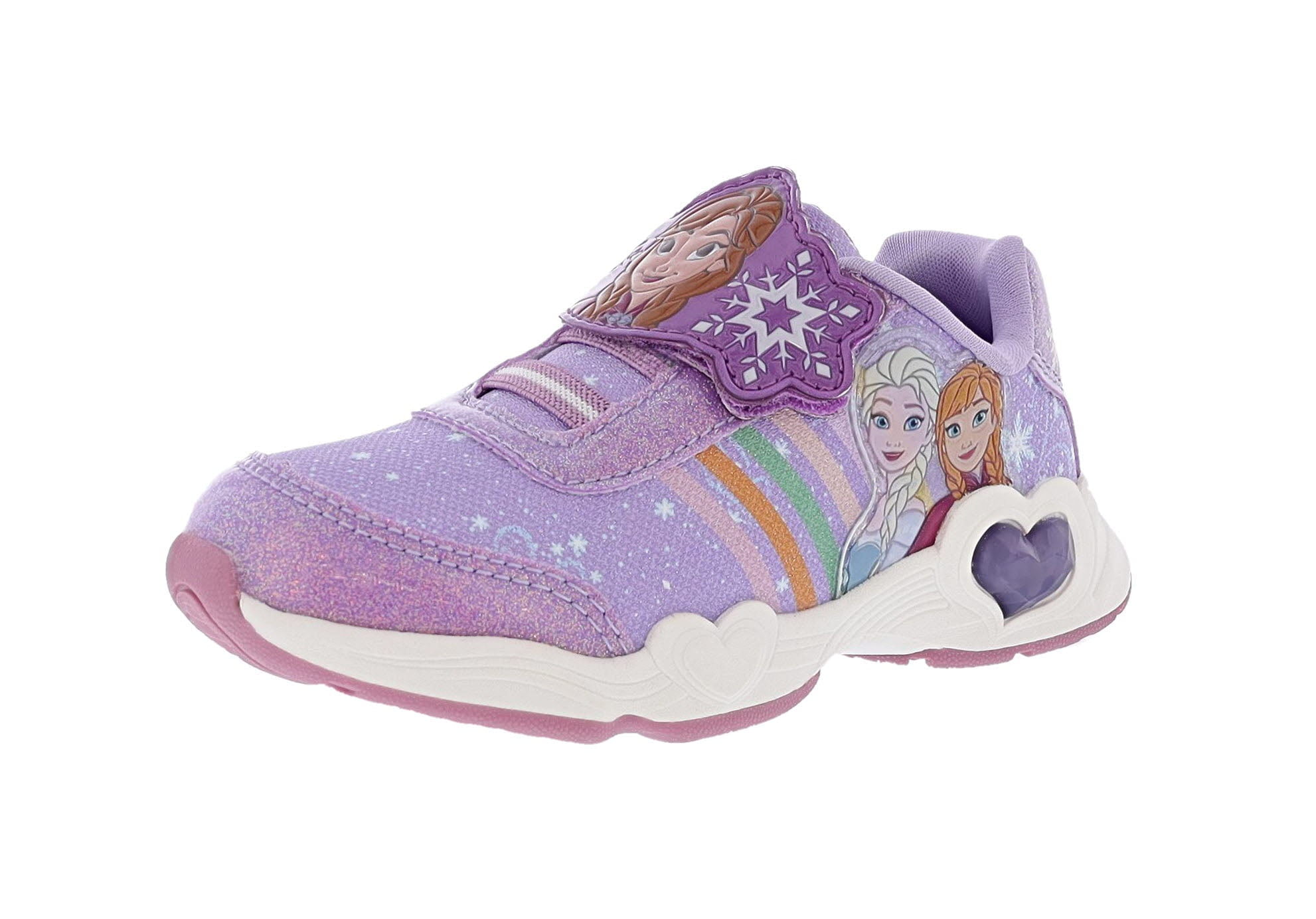 Frozen Toddler Girls Hook & Loop Lighted Athletic Sneaker (Toddler ...