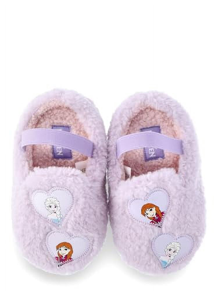 Frozen Toddler Girls Slippers - Sisters Elsa & Anna - Purple - 11/12 ...
