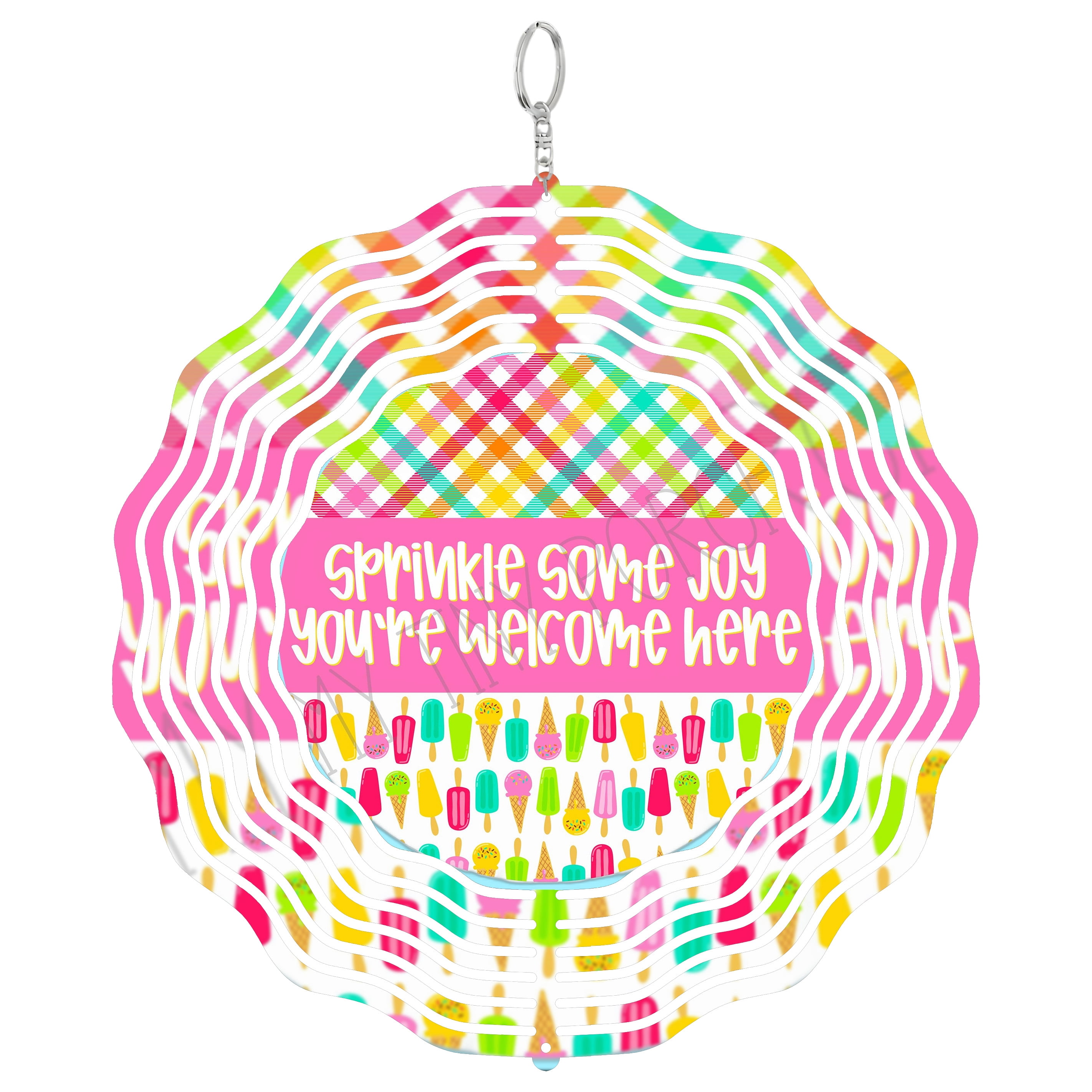 Frozen Treat Summer Vibes 3D Wind Spinner, Ice Cream Shop Decor ...