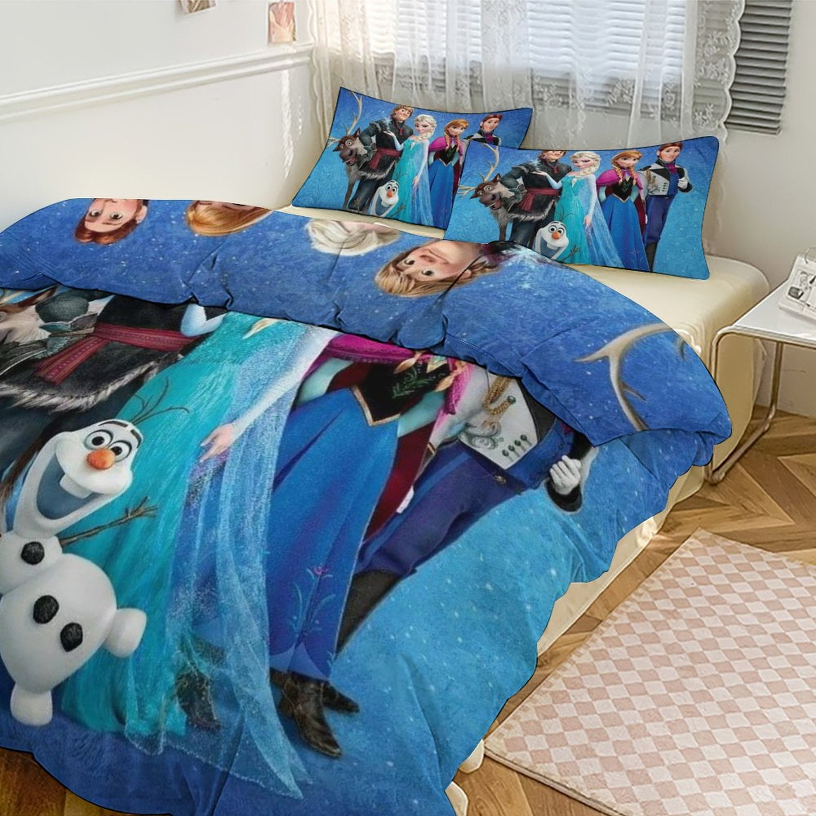 Frozen Twin,Full,Queen,King Cartoon Bedding Set Sheet Ultra Soft ...