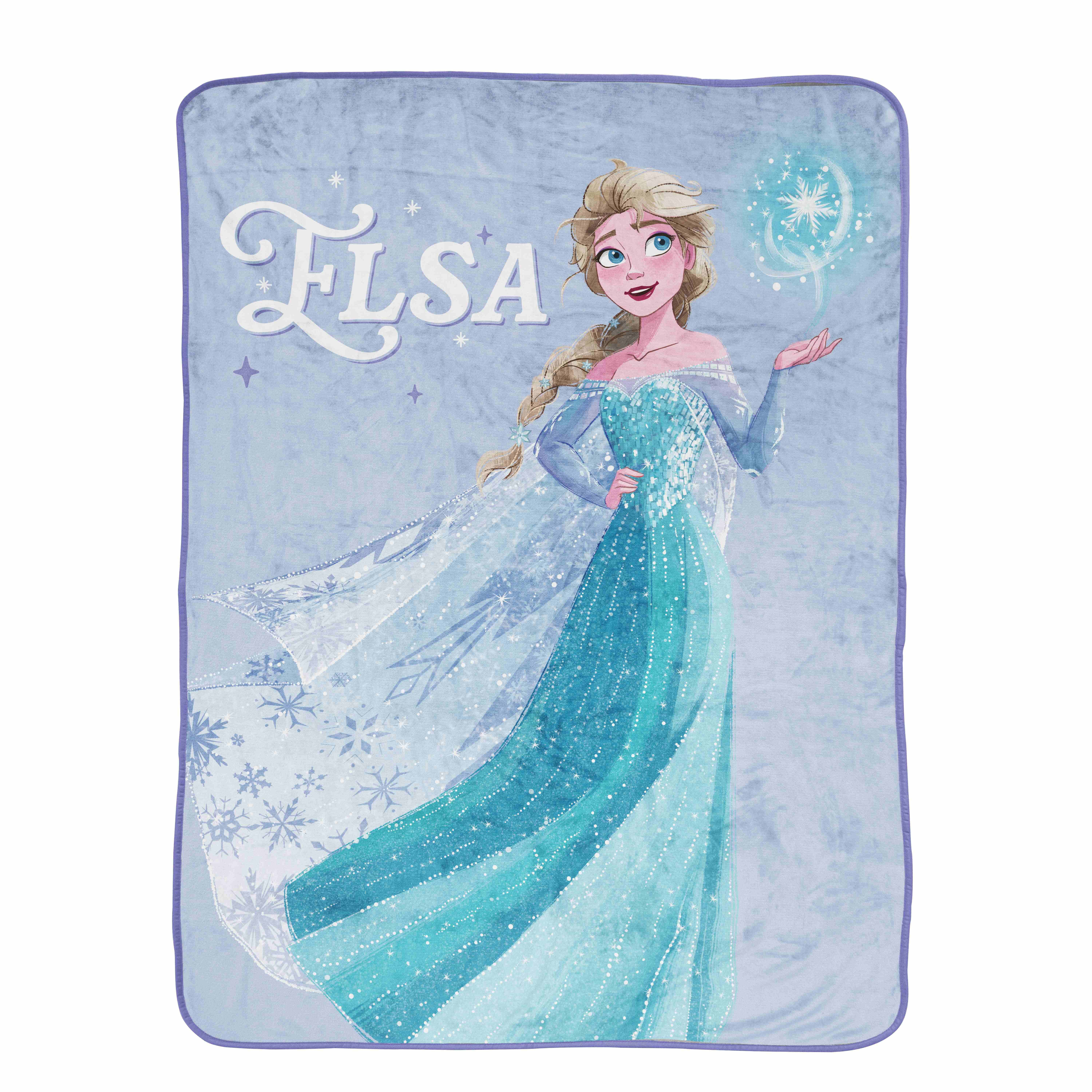 Disney Frozen Winter Frost Adventure 46 x 60 Throw Blanket - Soft ...
