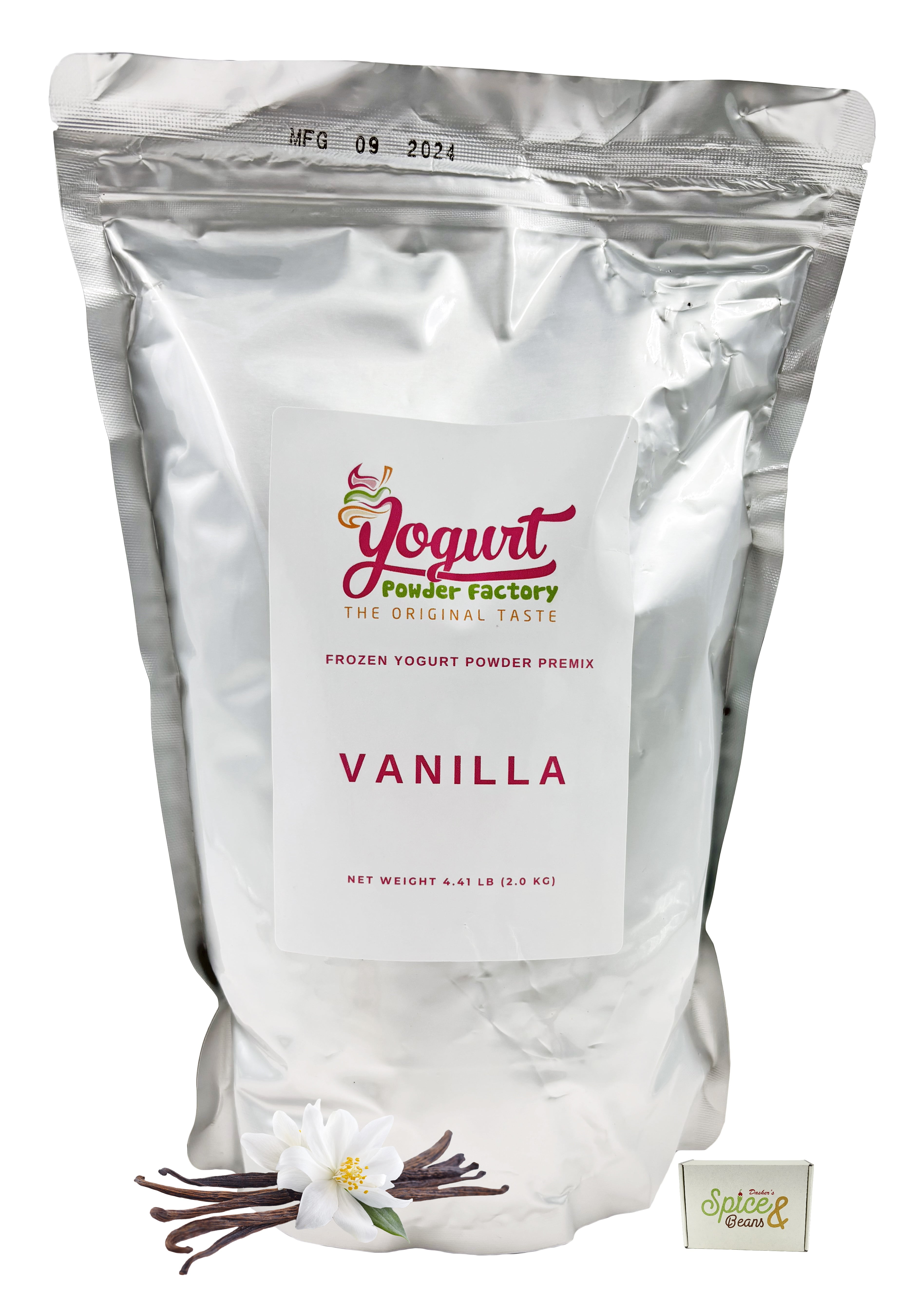 Frozen Yogurt Pre Mix | Gluten Free & Low Fat | (70.4 oz., Vanilla ...
