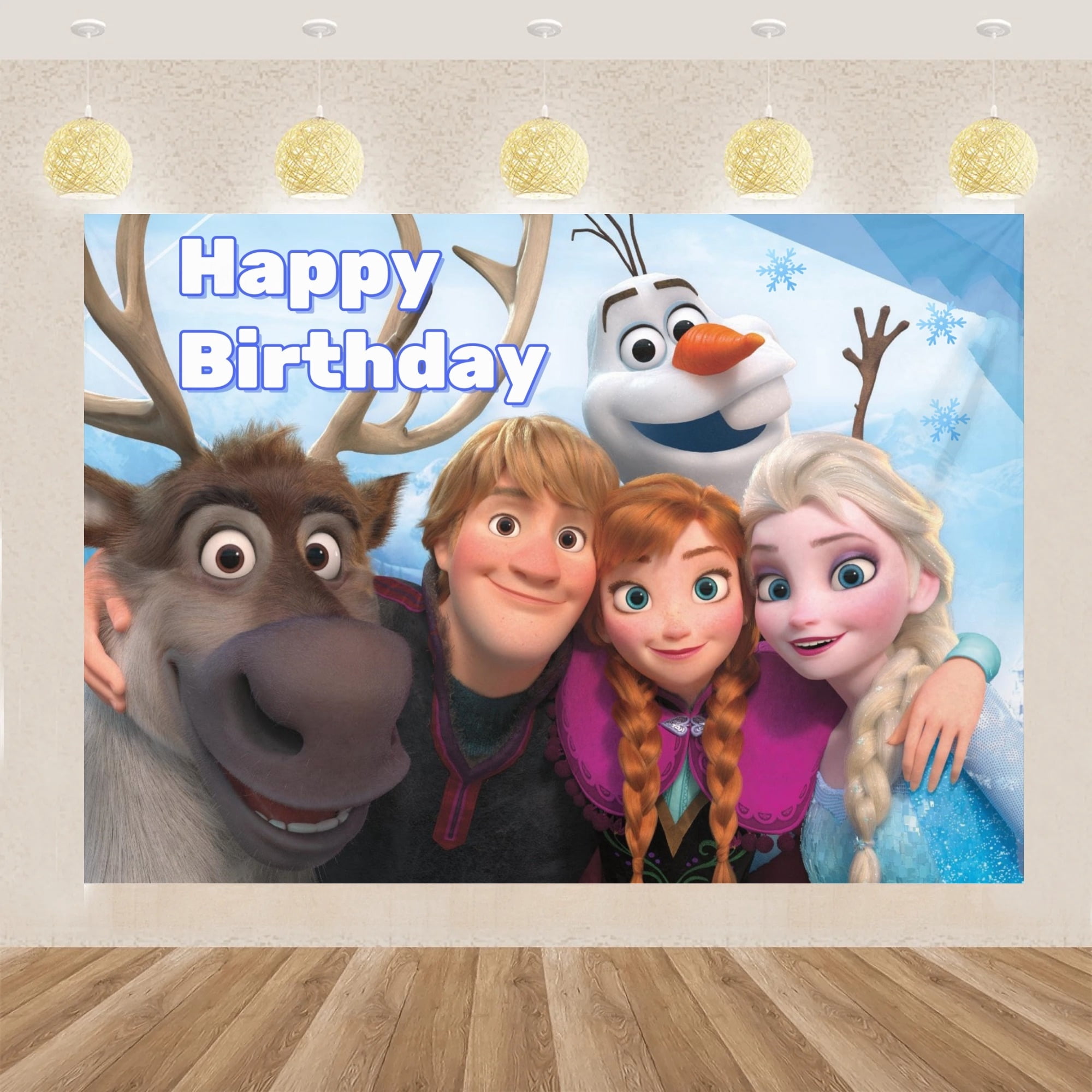 Frozen birthday party background for indoor/outdoor use, perfect for ...