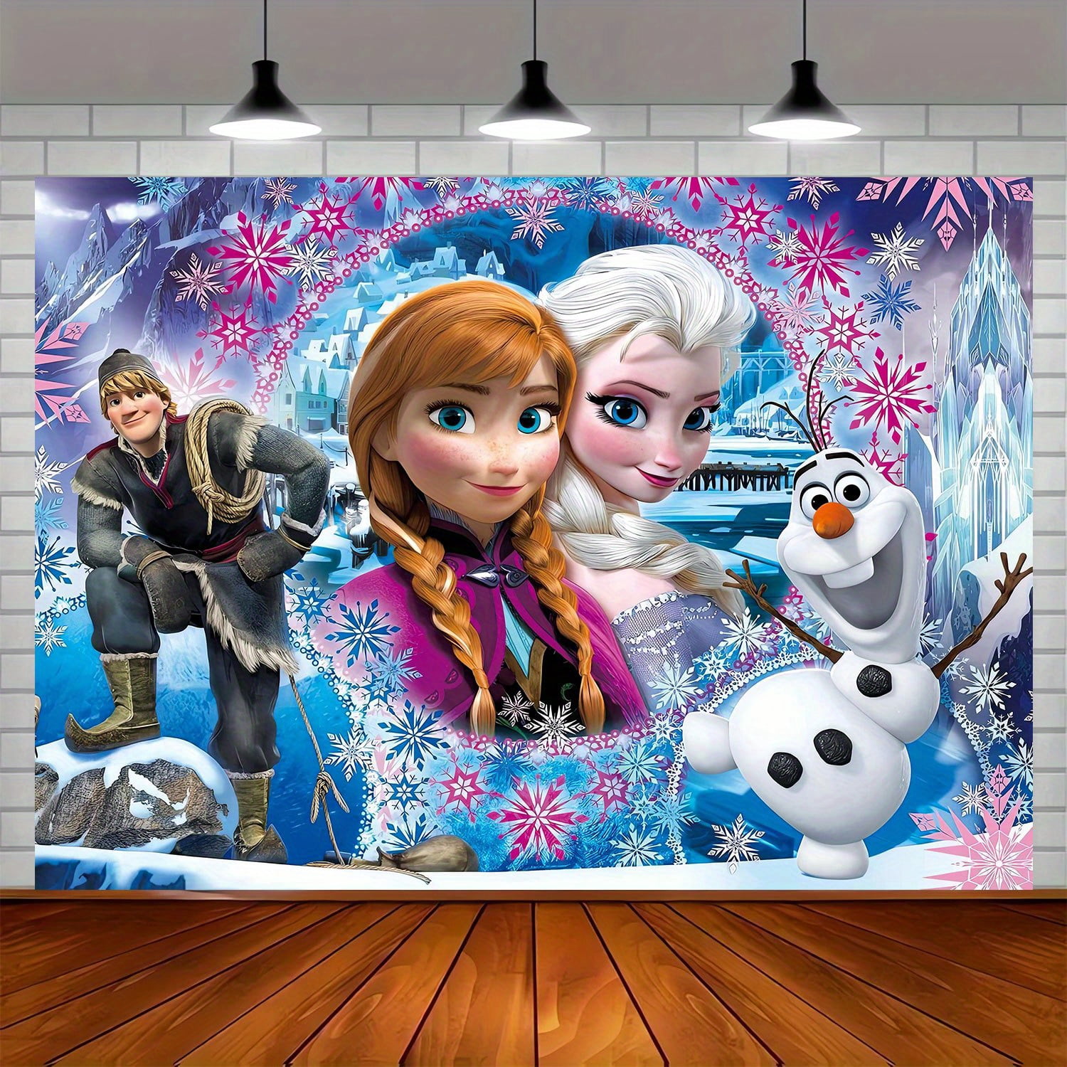 Frozen birthday party background for indoor/outdoor use, perfect for ...