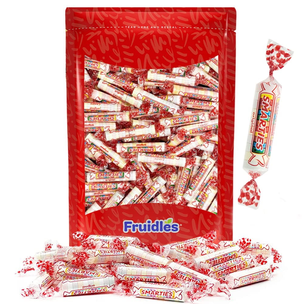 Fruidles Classic Smarties Hard Candy Roll, Original Assorted Flavors ...