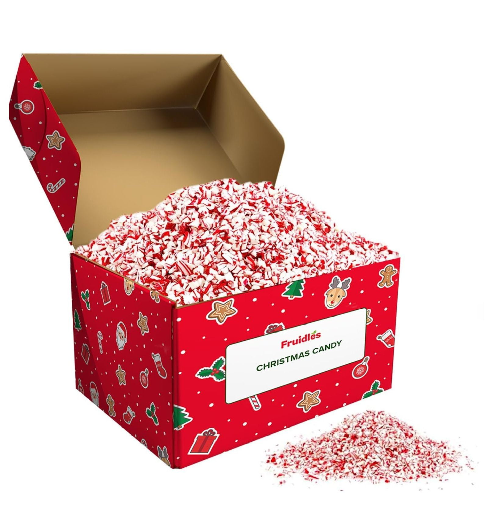 Fruidles Crushed Peppermint Candy Canes, Christmas Peppermint Flavor ...