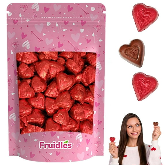 Fruidles Valentine's Day Milk BCF26 Chocolate Hearts, Party Bag Fillers ...