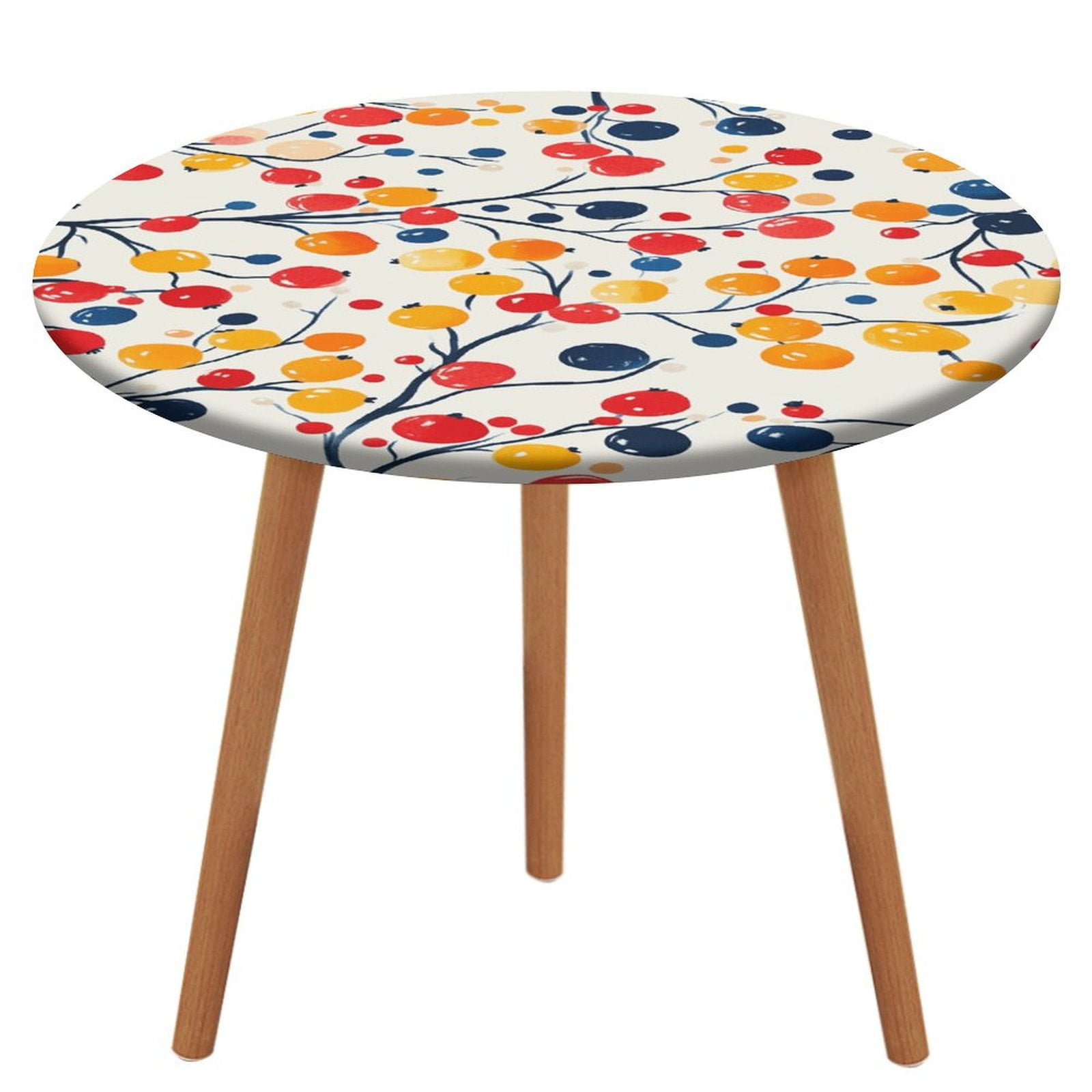 Fruit (149) Round Fitted Tablecloth with Elastic Edge Round Outdoor ...