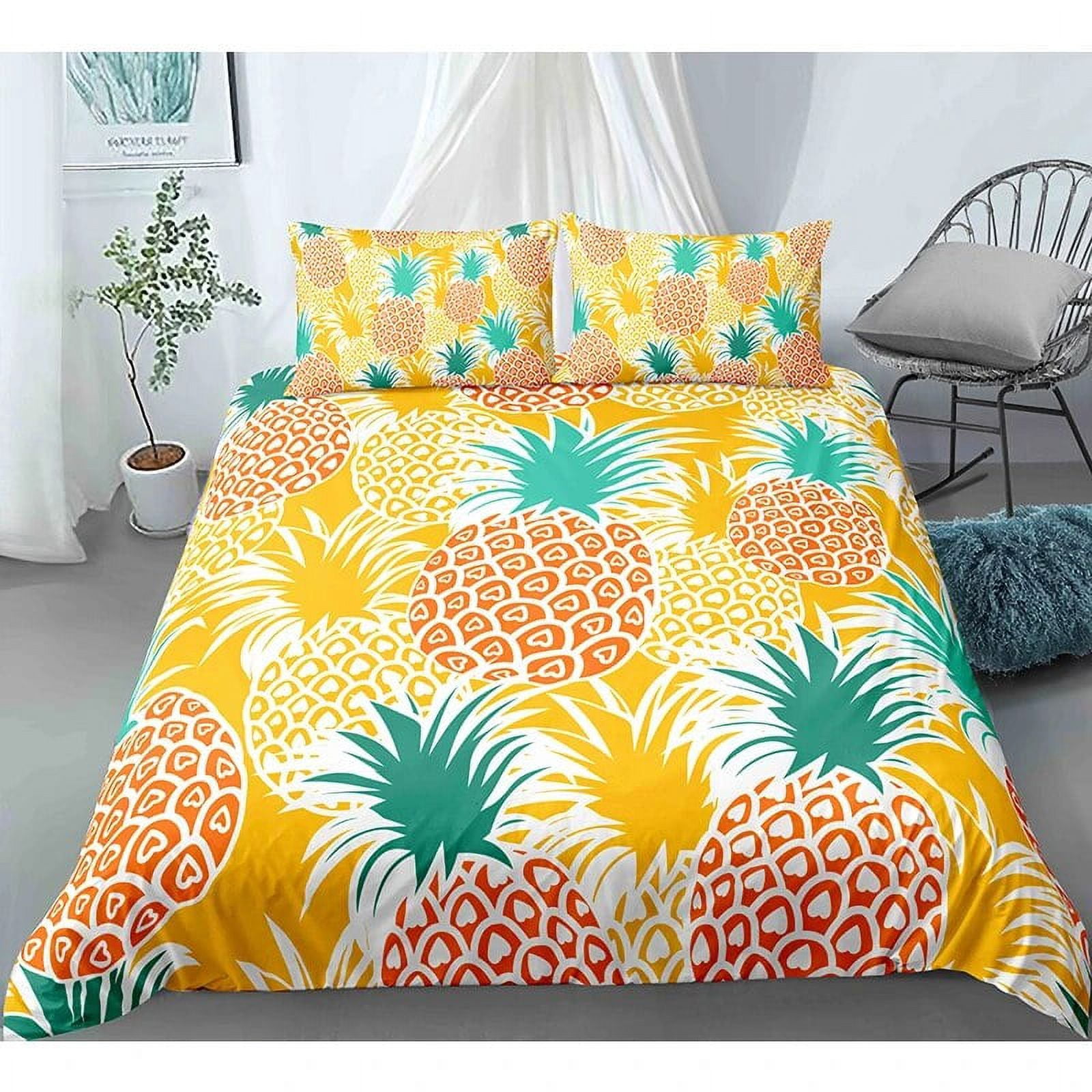Fruit 3D Pine Fruit Pattern Duvet Cover Set King Size Bedding Sets with ...