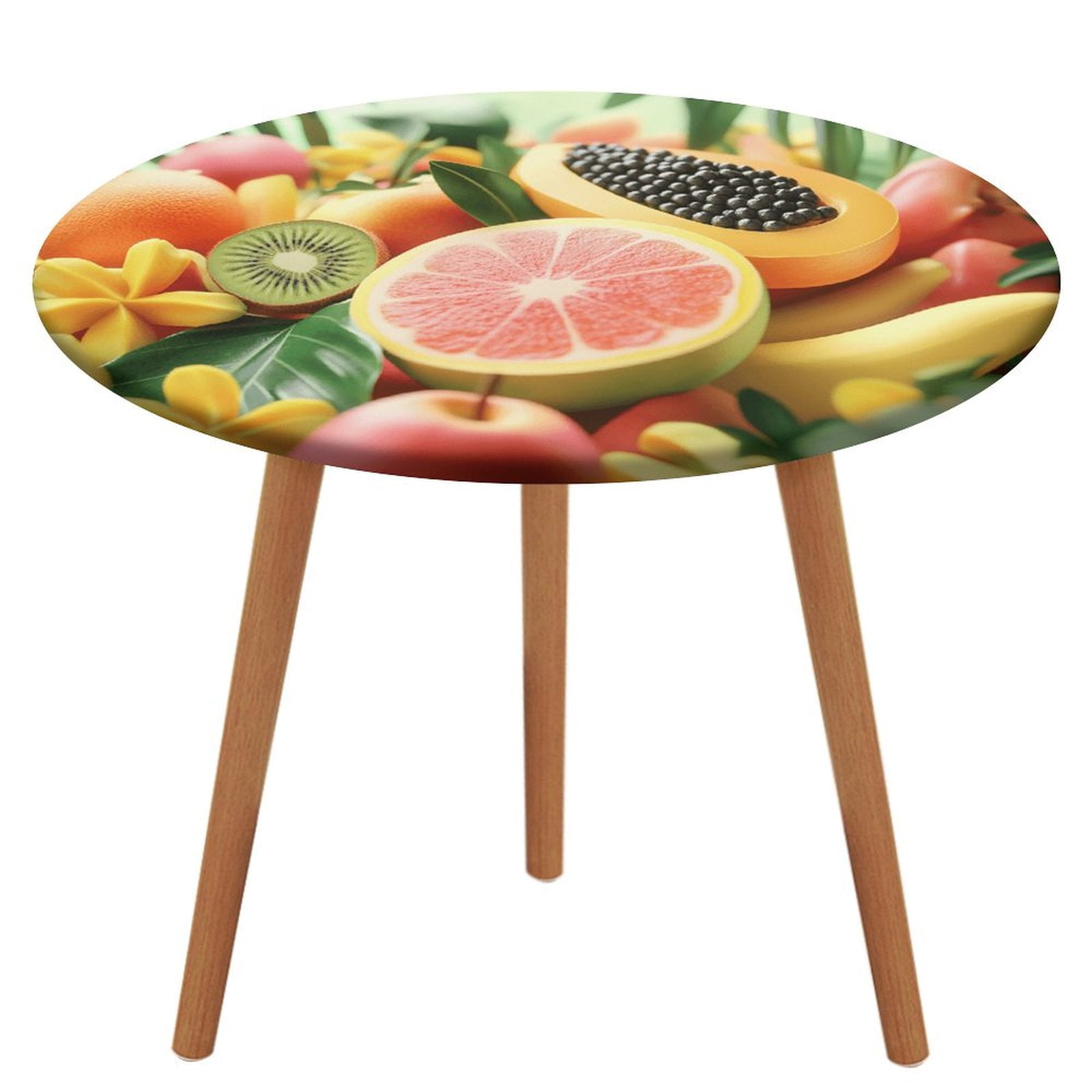 Fruit (41) Pattern Round Tablecloth Waterproof Elastic Table Clothes ...