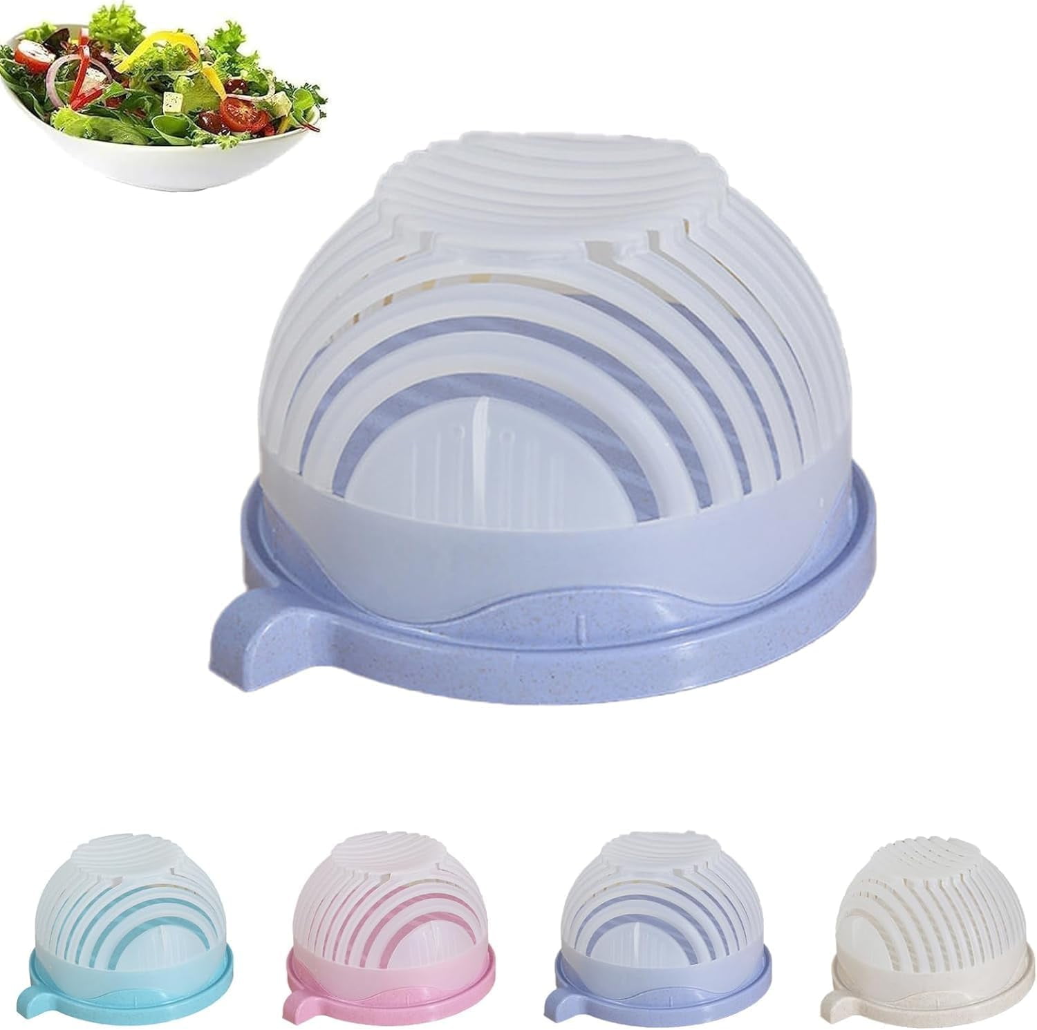 Fruit And Vegetable Cutter Bowl，Chopped Salad Kit，Salad Cutter Bowl ...