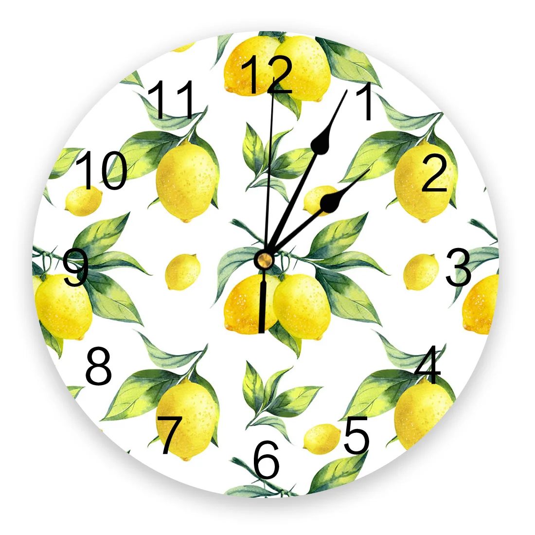 Fruit And Vegetable Wall Clocks Silent Living Room Decoration Round ...