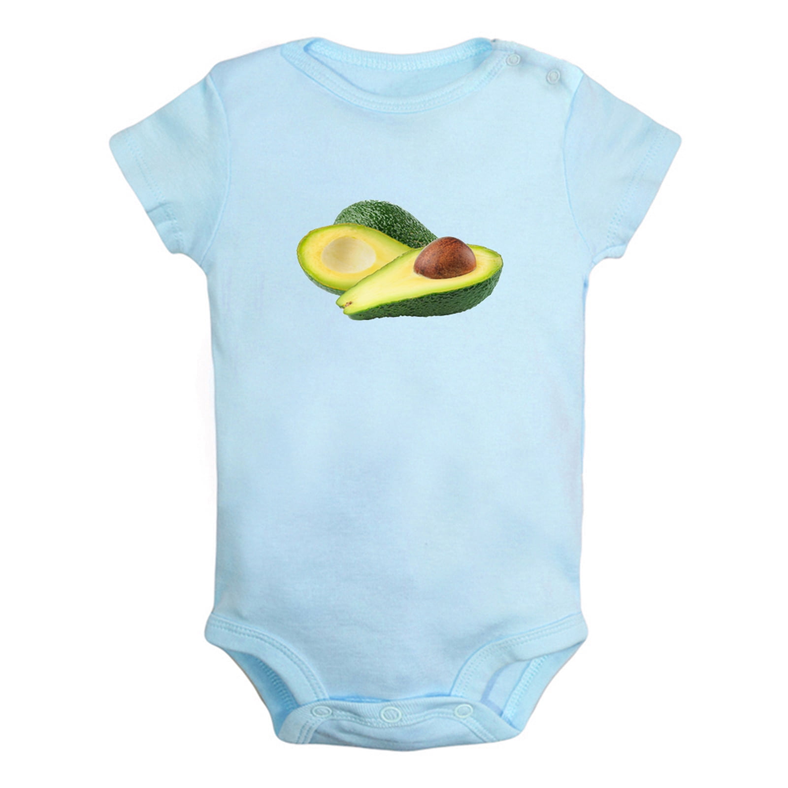 Fruit Avocado Image Print Rompers For Babies, Newborn Baby Unisex ...