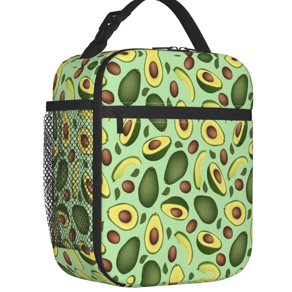 Fruit Avocado Print Resuable Lunch Box for Women Leakproof Thermal ...