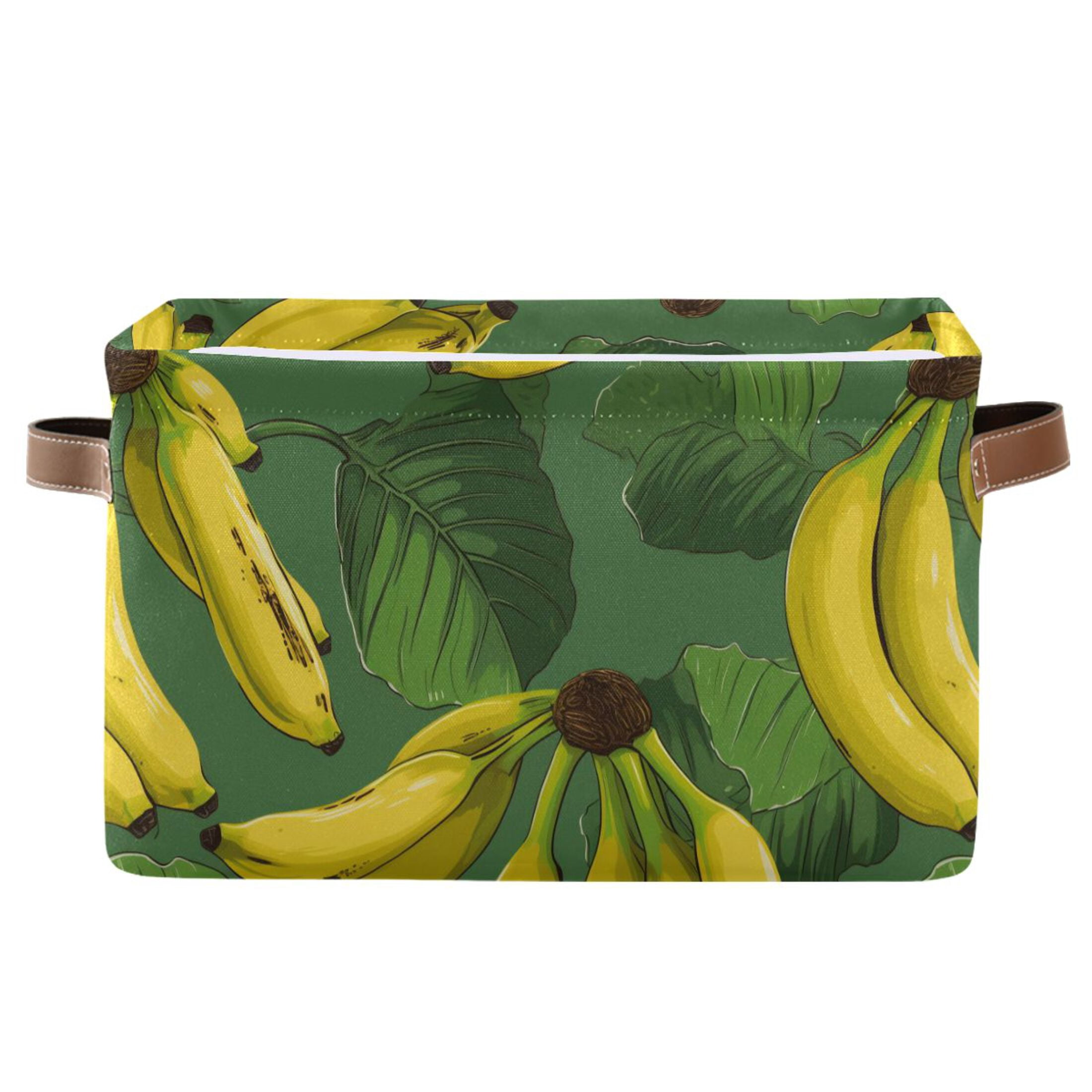 Fruit Banana Storage Basket Large Foldable Storage Bin Laundry Baskets ...