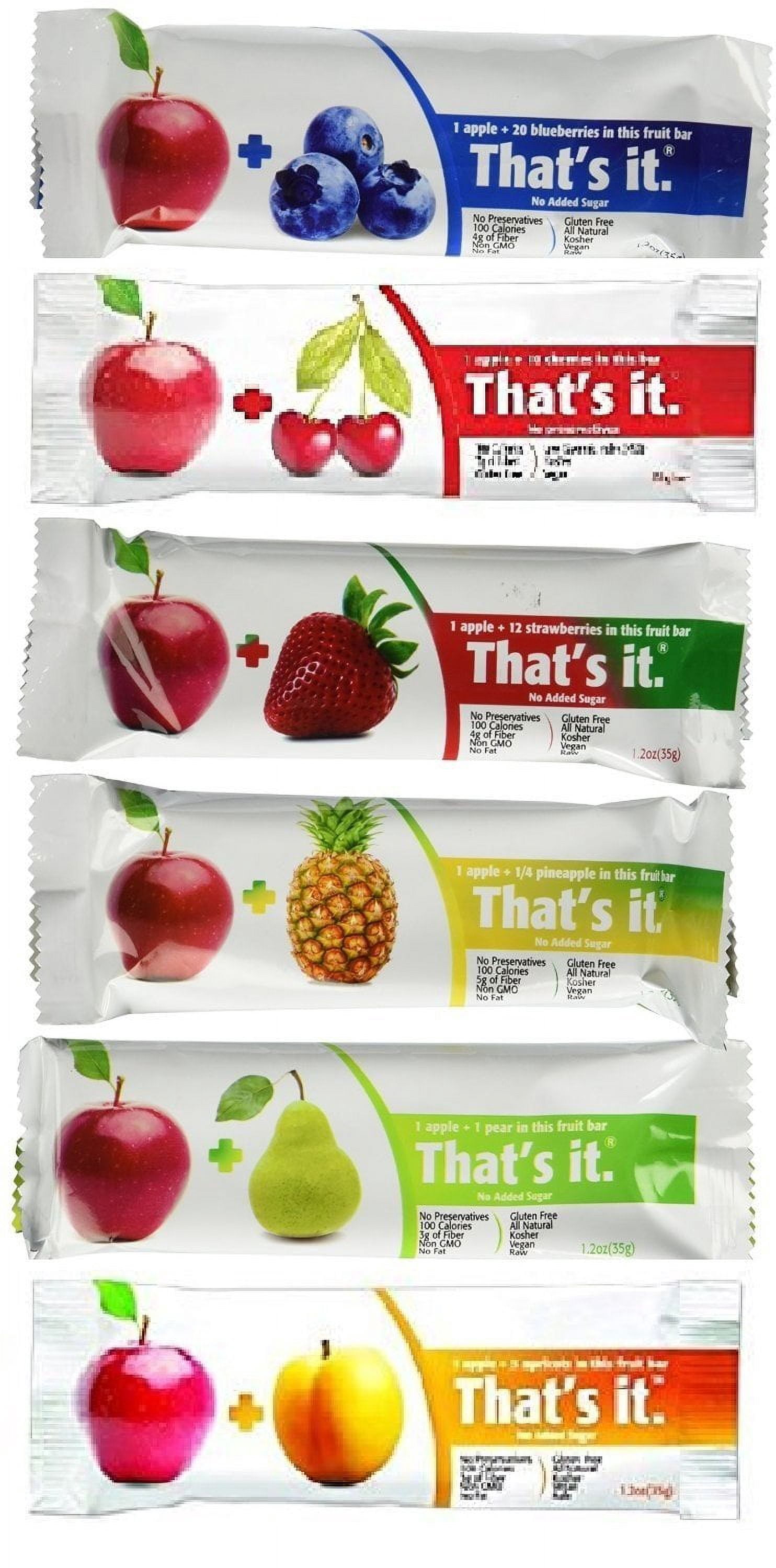 Fruit Bars, 6 Flavors Variety Pack (Pack of 48) - Walmart.com