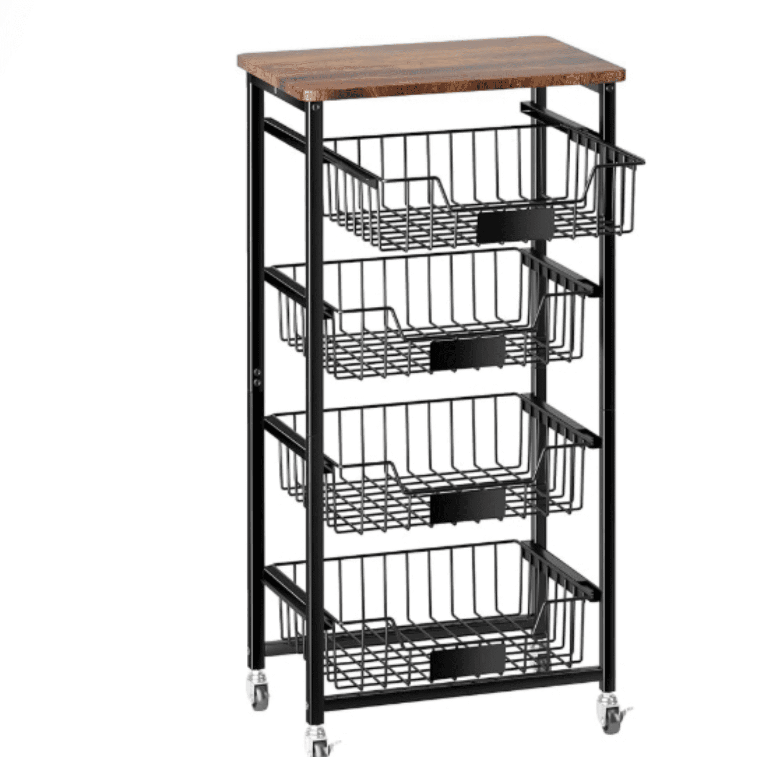 Fruit Basket, 5-Tier Utility Kitchen Organizer and Storage Cart with ...