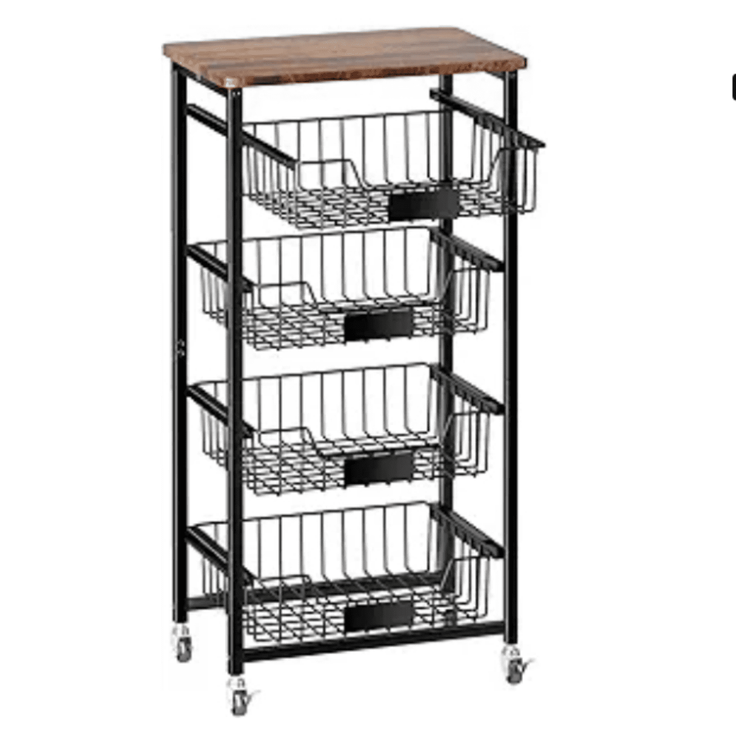 Fruit Basket, 5-Tier Utility Kitchen Organizer and Storage Cart with ...