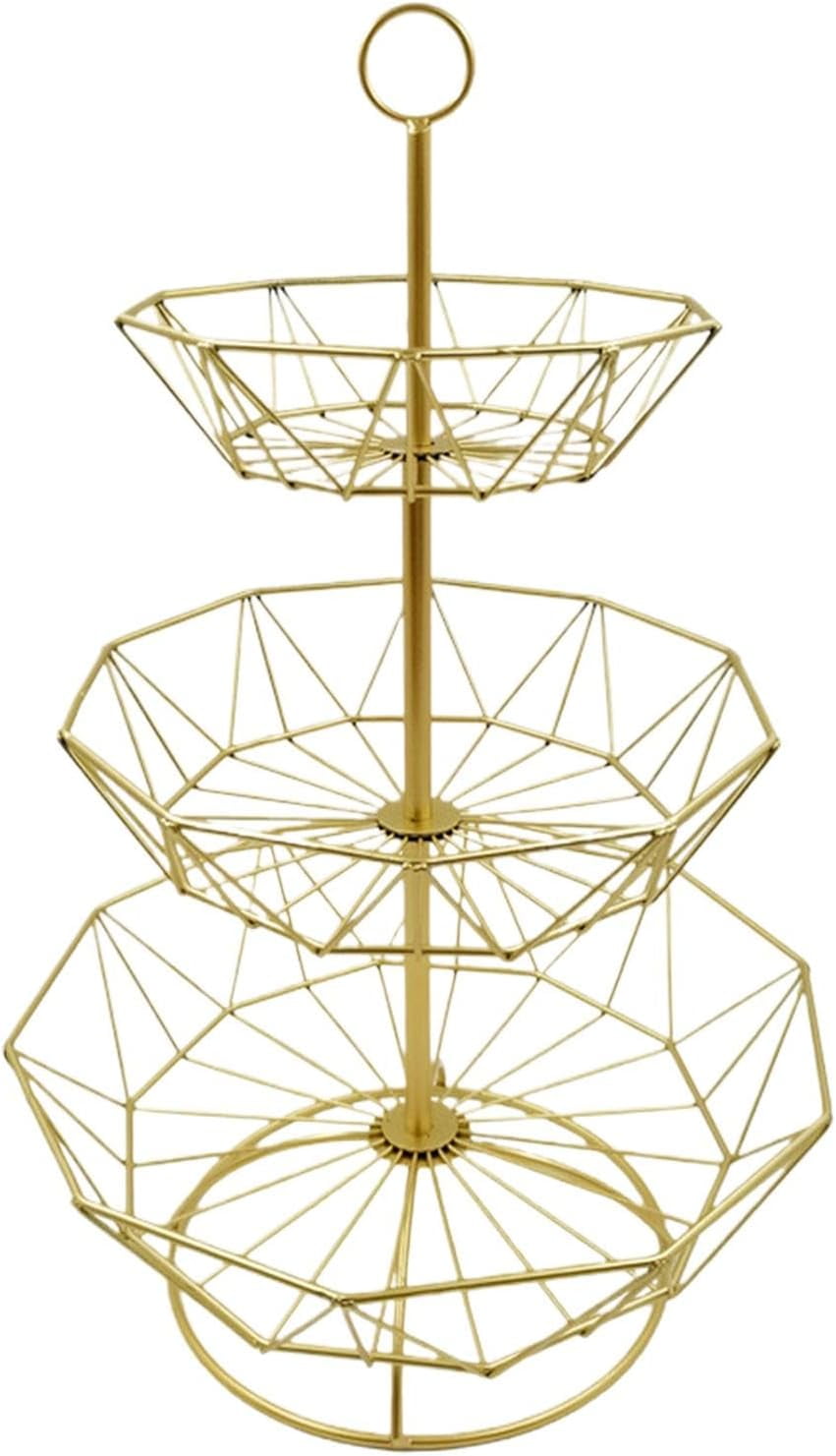 Fruit Basket Stand - 3 Tier Kitchen Basket | Floor Standing Fruit ...