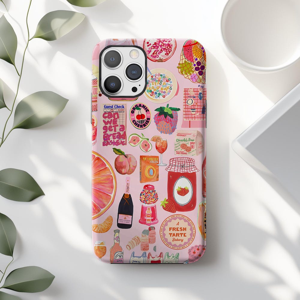 Fruit Basket Strawberry Jam Foodie Phone Case 17 16 15 14 13 12 11 Pro ...