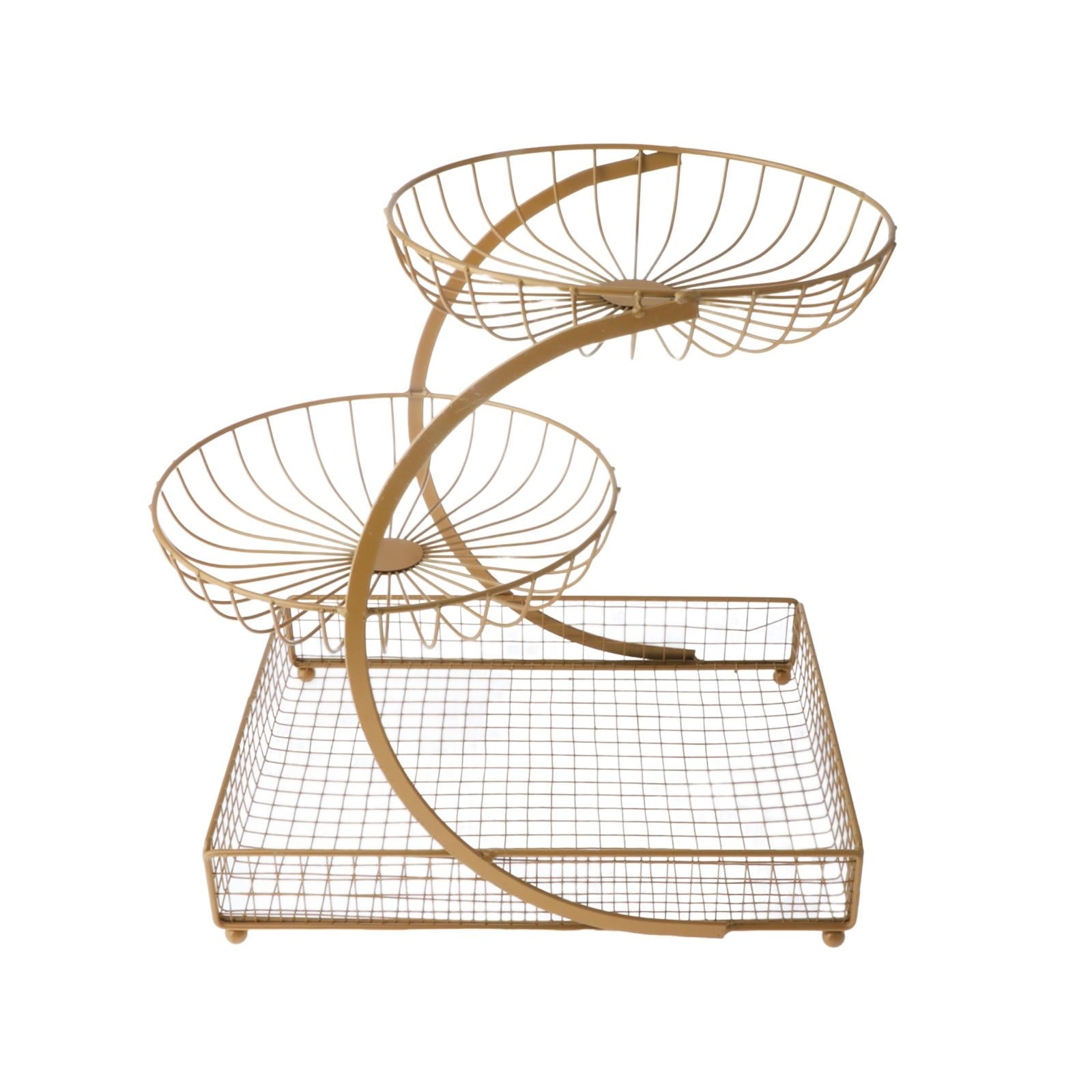 Fruit Basket Vegetable Storage Holder Iron Multi Layer Design for ...