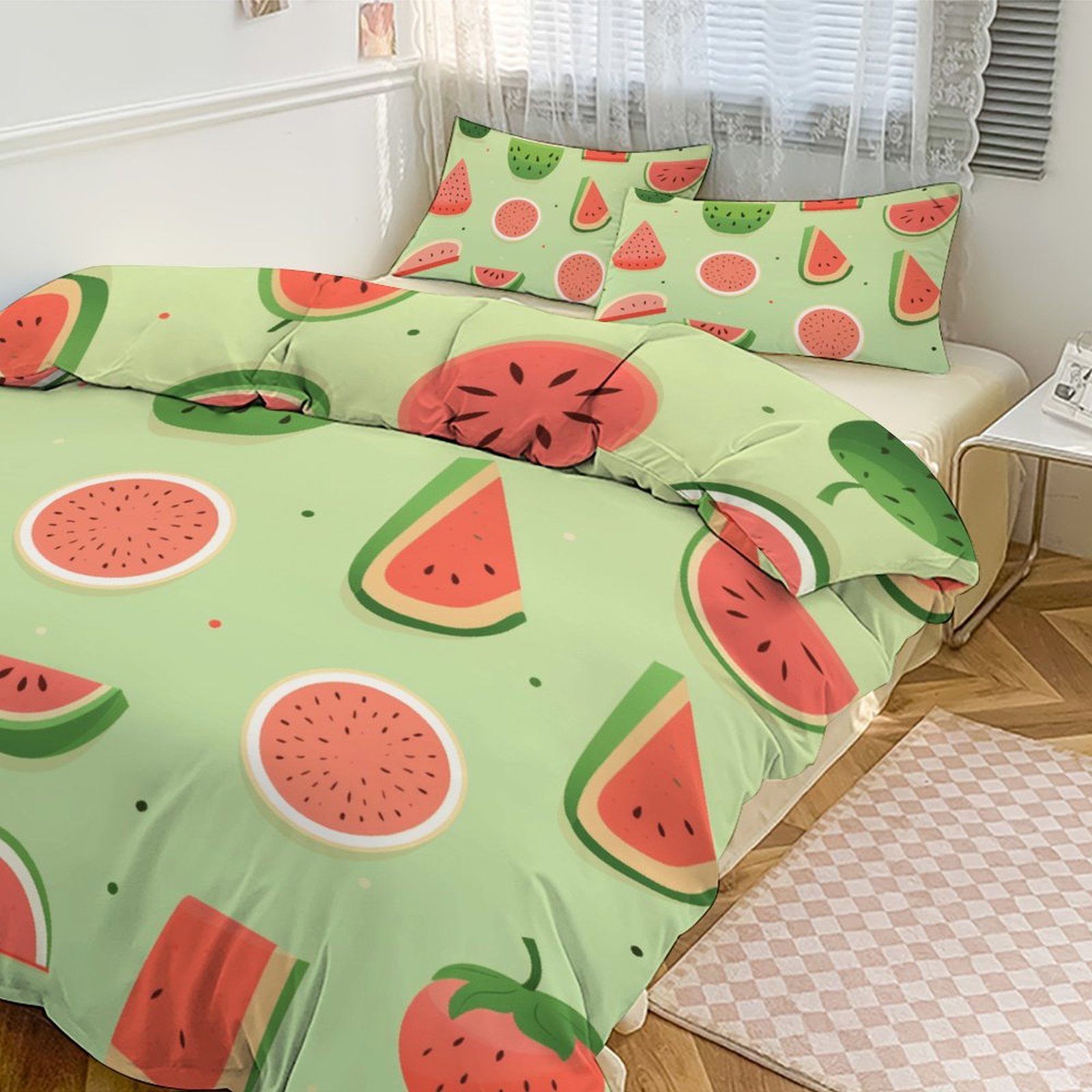 Fruit Bedding Sets Twin Duvet Cover 3 Piece Cute Bed Set for Boys Girls ...
