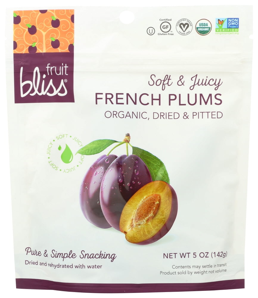 Fruit Bliss Dried Fruit Organic Agen Plums, 5 Oz - Walmart.com