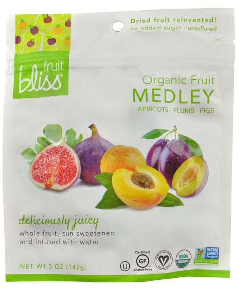 Fruit Bliss Organic Fruit Snacks Fruit Medley 5 Ounce - Walmart.com