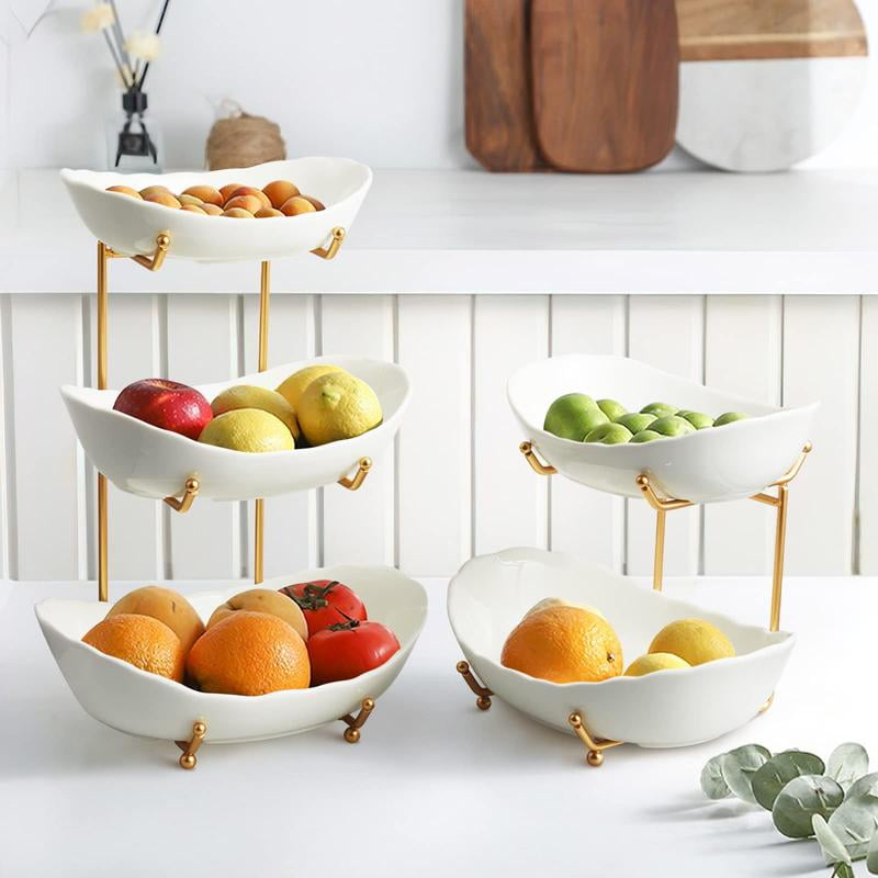 Fruit Bowl, 1 Set Multi-layer Fruit Display Stand, Fruit Basket, Fruit ...