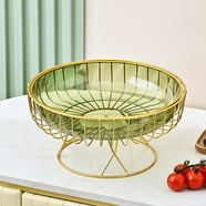 Concrete Fruit Bowl for Kitchen Counter - Large Decorative Bowl for ...