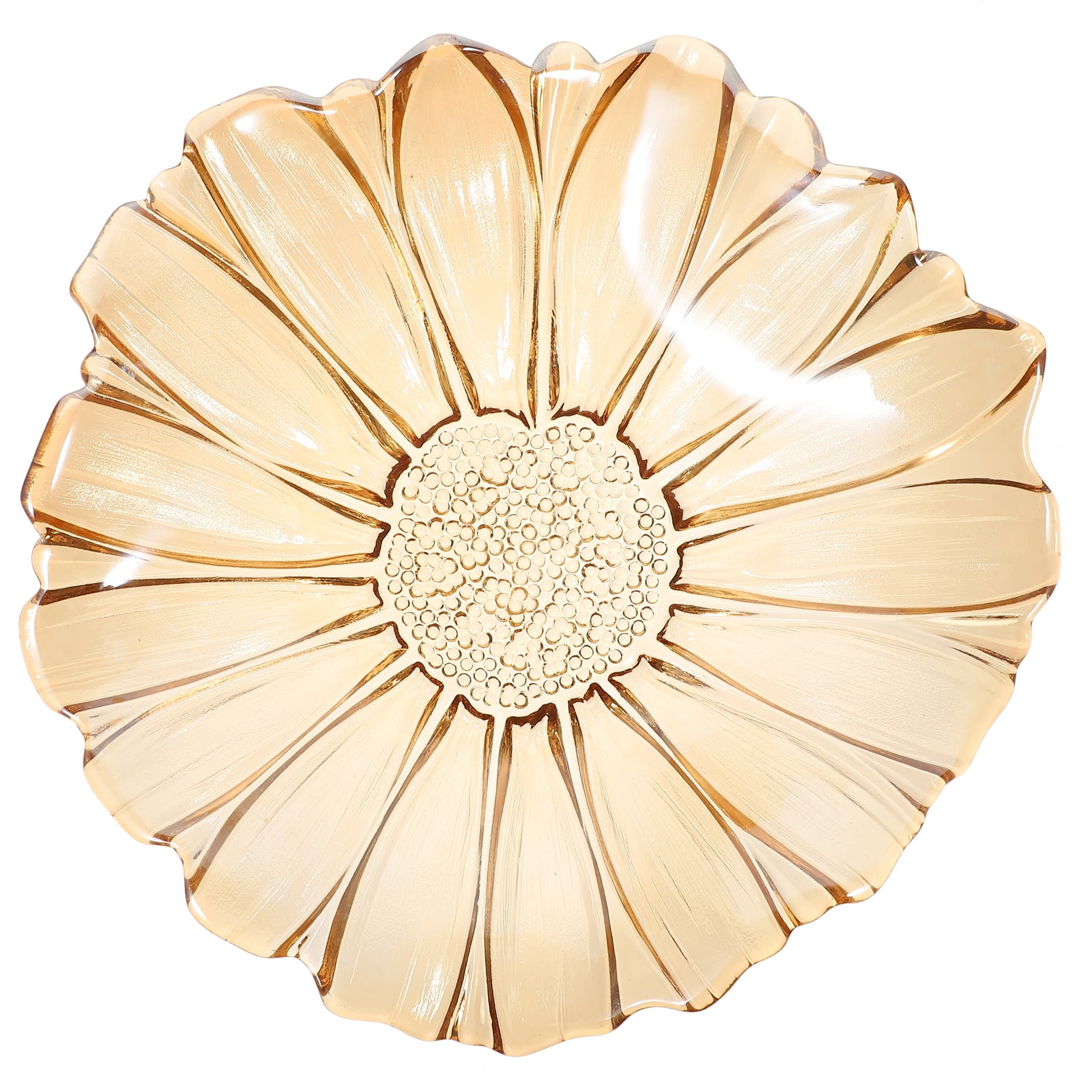 Fruit Bowl Sunflower Glass Table Decorative Plate Design - Walmart.com
