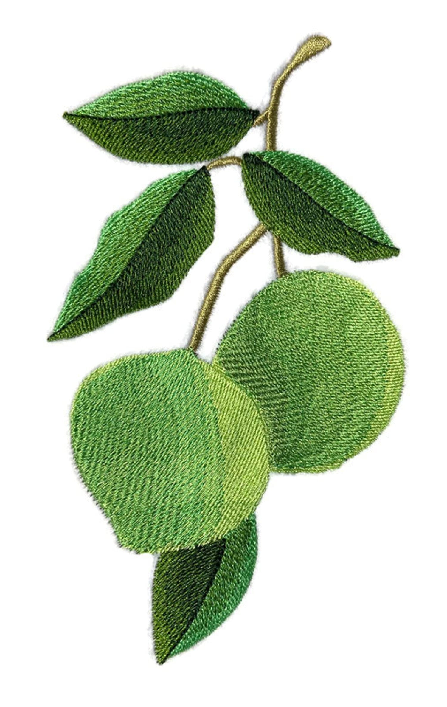 Fruit Cameo - Lime [Custom and Unique] Embroidered Iron on/Sew Patch [4 ...