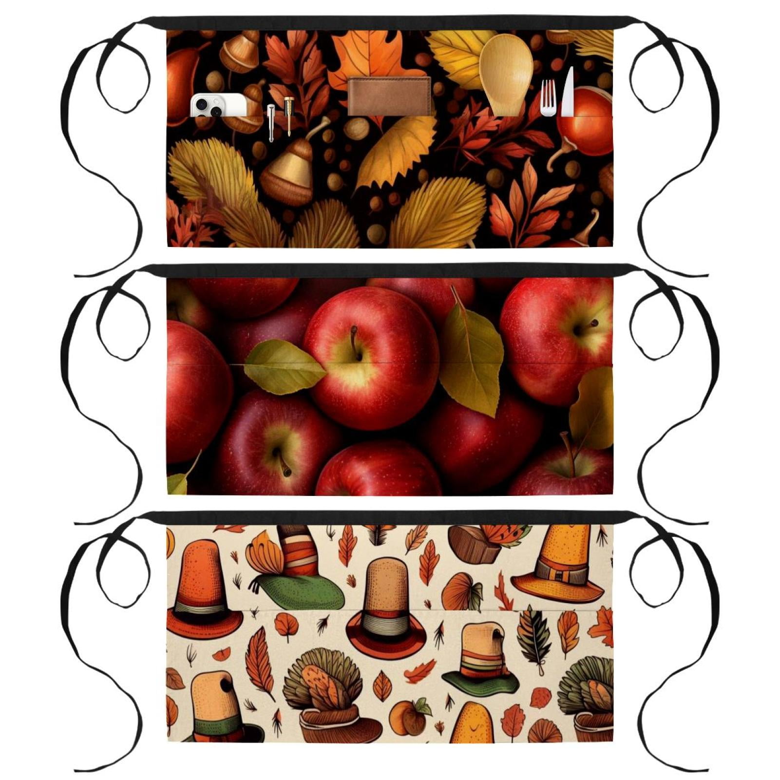 Fruit Canvas Cleaning Apron with 3 Pockets, Printed - Walmart.com