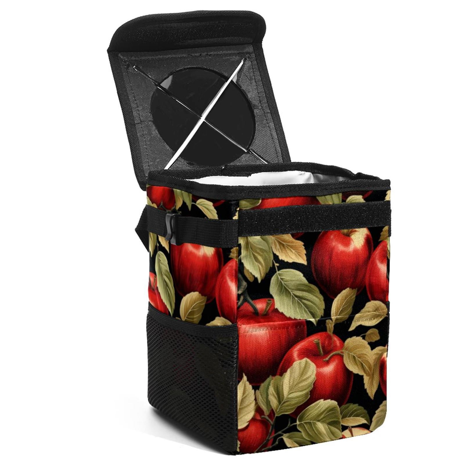 Fruit Car Garbage Can - Foldable, with Lid, Leak-proof, Hanging Storage ...