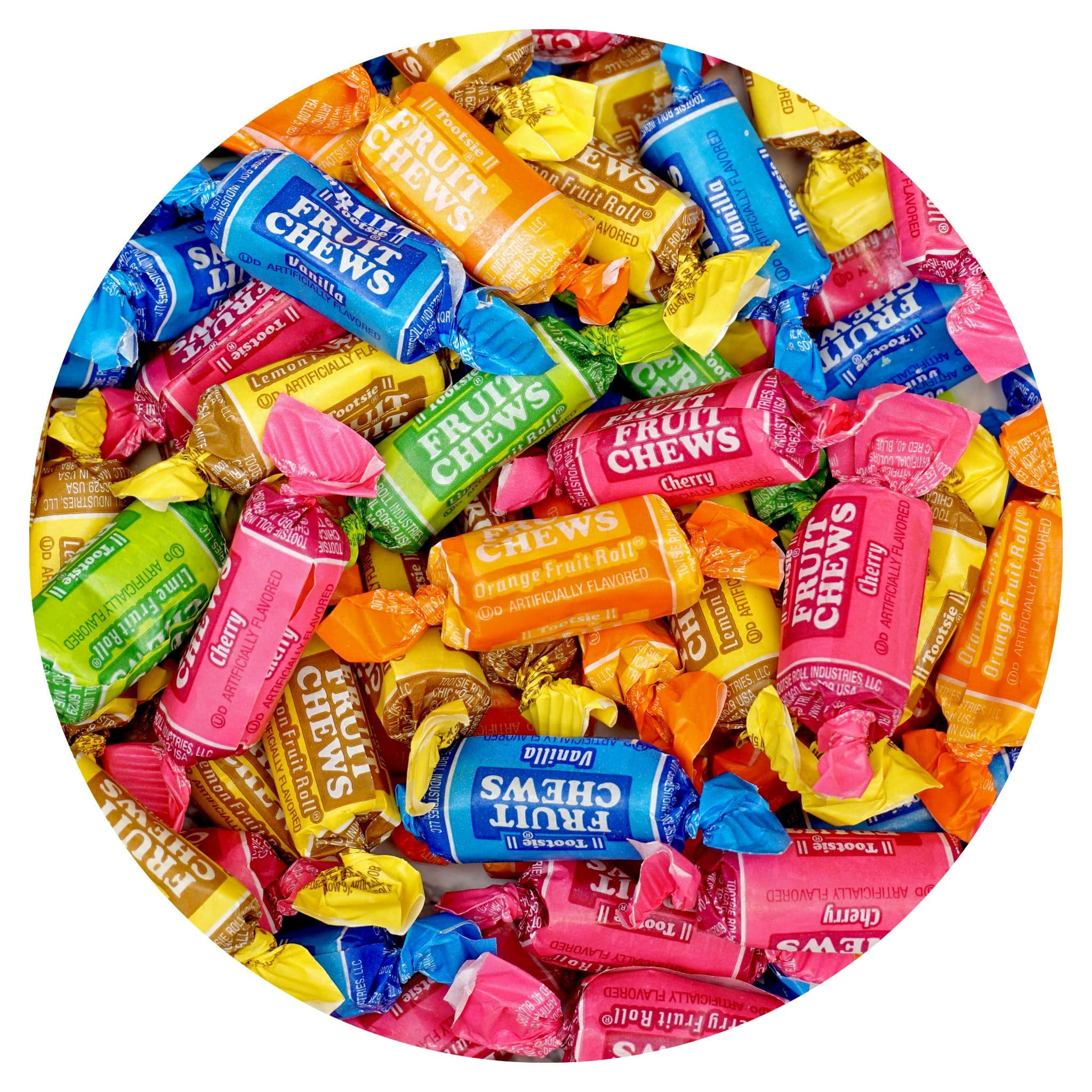 Fruit Chews, 2lb Bulk MFF30 Bag (Approx. 140 Pieces), Taffy Candy ...