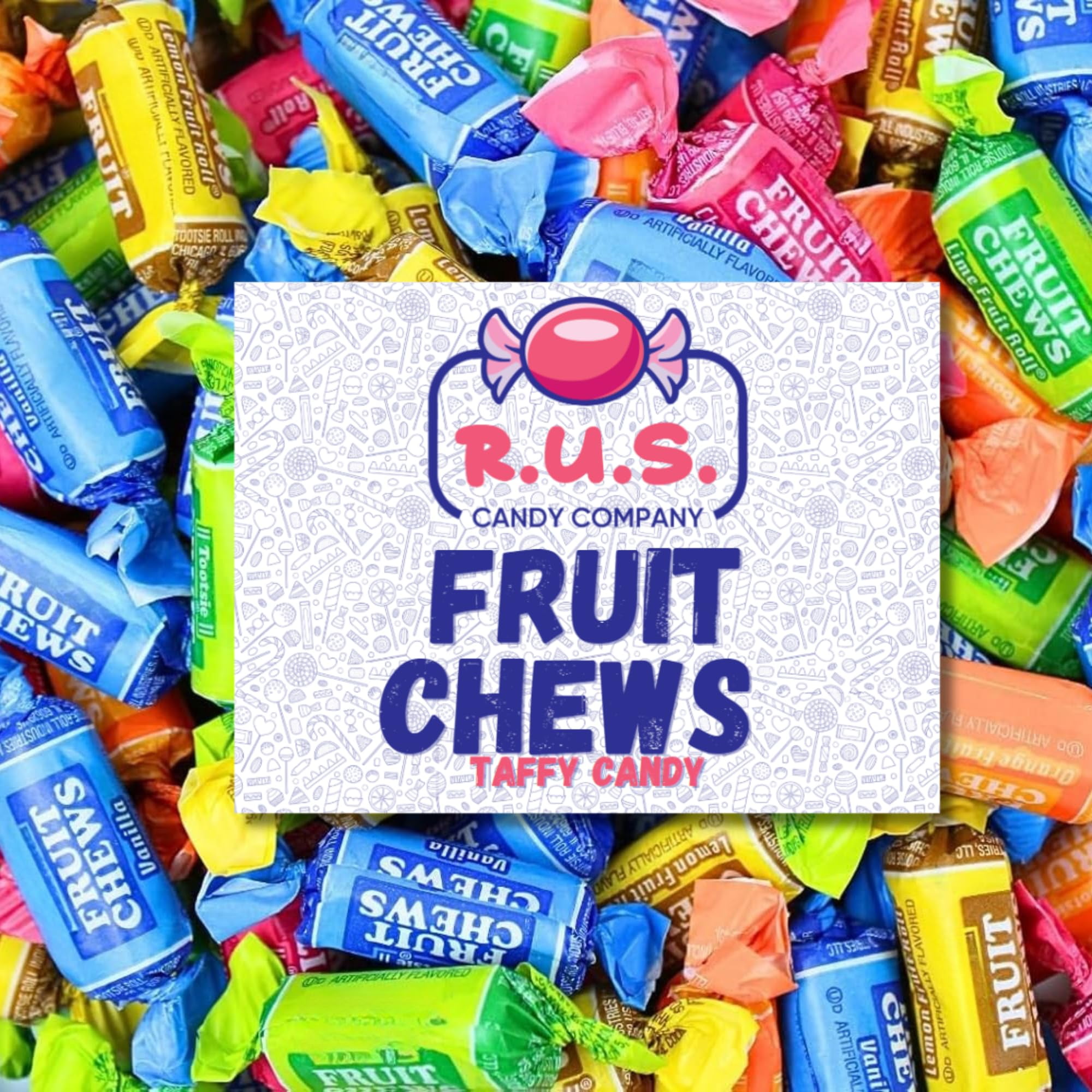 Fruit Chews Candy - BCF26 Assorted Fruity Flavors - Individually ...