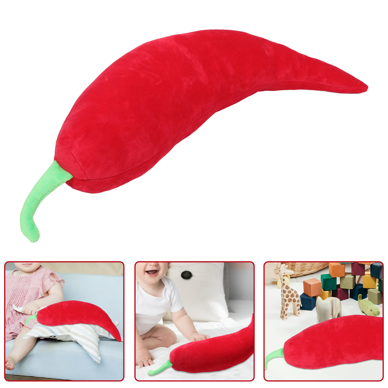 Fruit Chili Children’S Shopping Toy,Plush Fruit Chili Cognitive Toy For ...