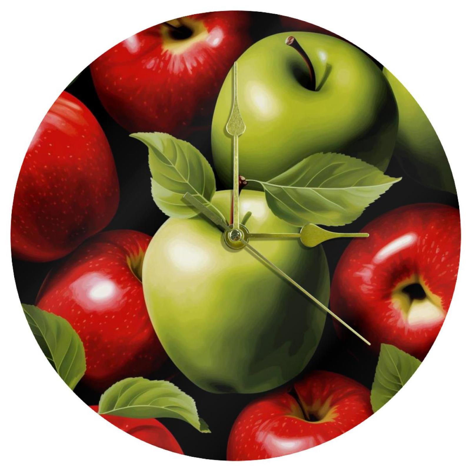 Fruit Circular Acrylic Wall Clock - Elegant Timepiece with Sturdy ...