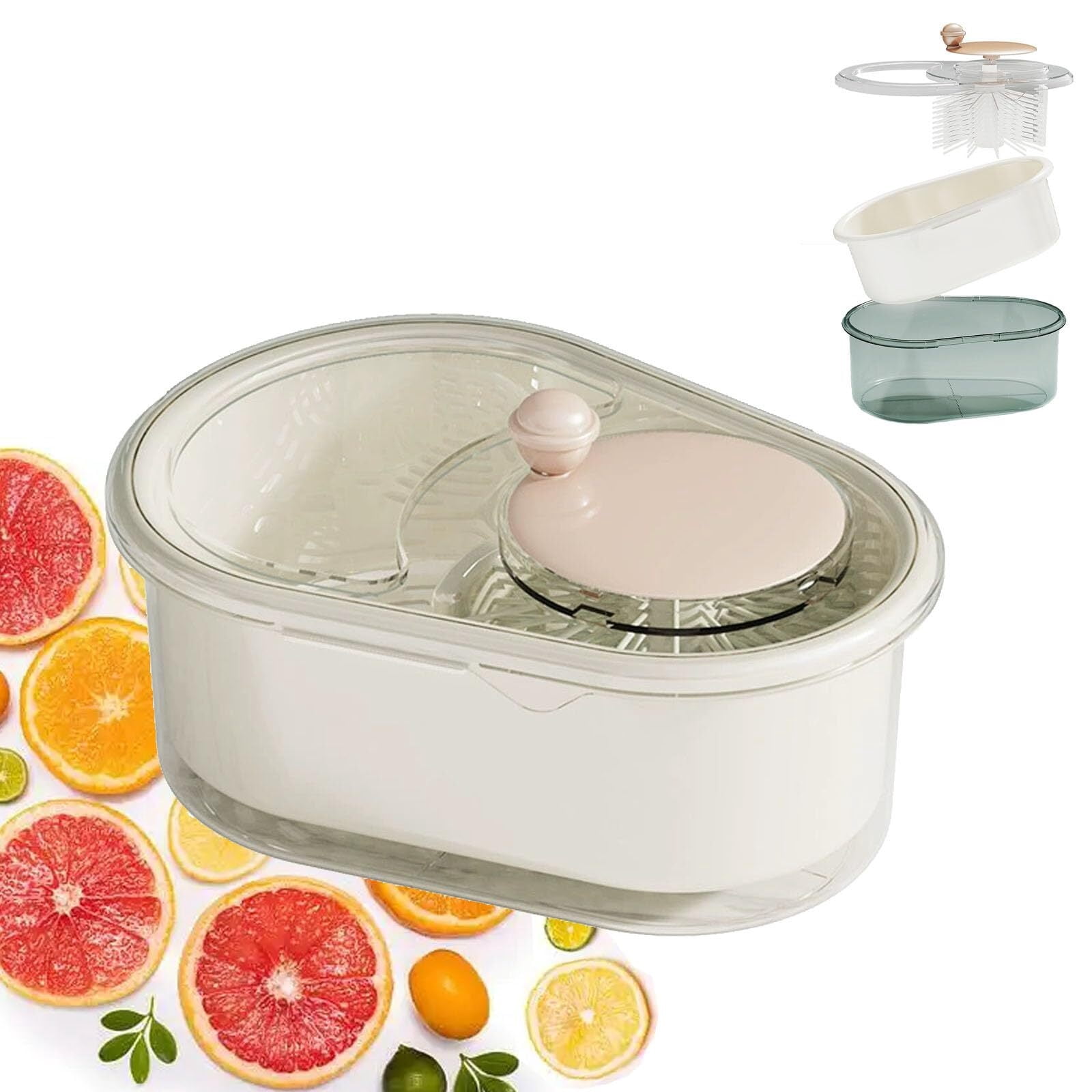 Fruit Cleaner Spinner, Fruit and Vegetable Washing Machine, Portable ...